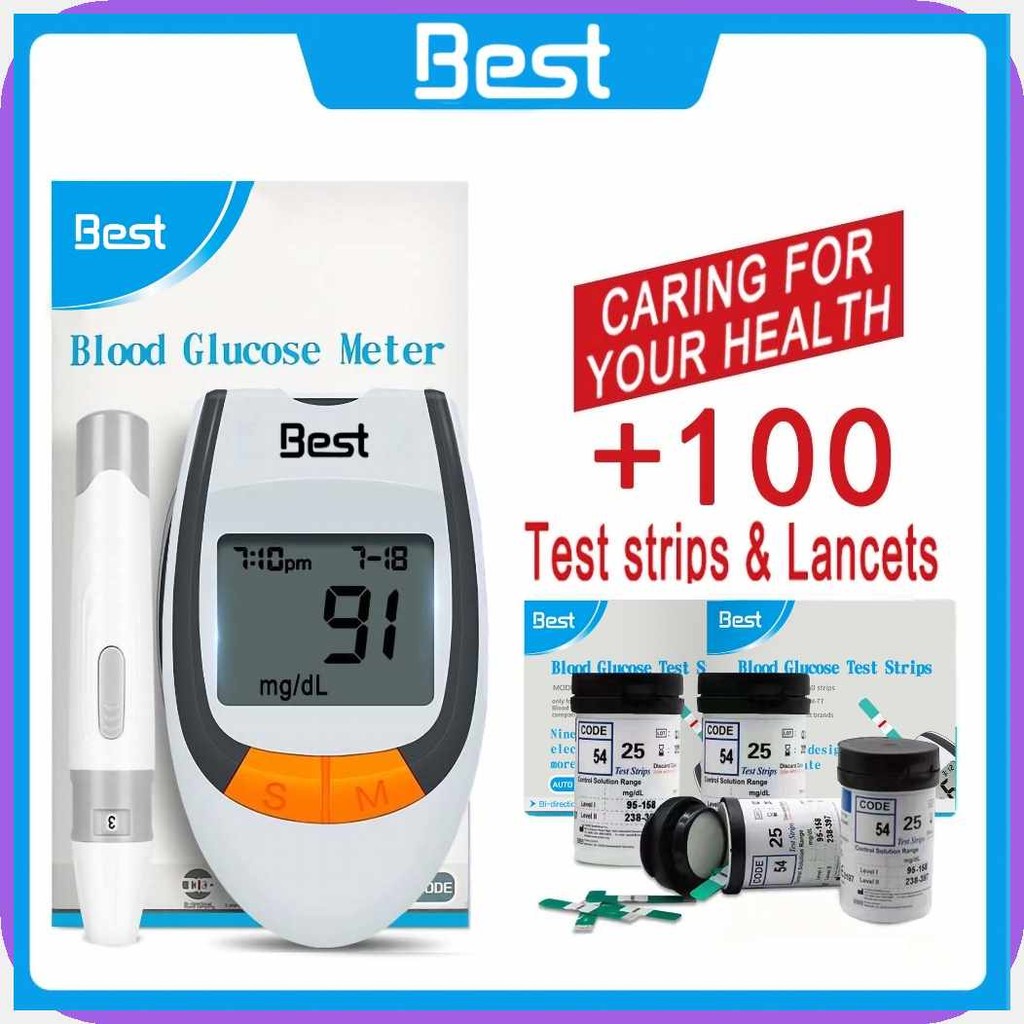 Best&W]Glucometer`C/Set}R>FREE)W>100pcs)K>lancets)t>FREE)c>100pcs)g ...