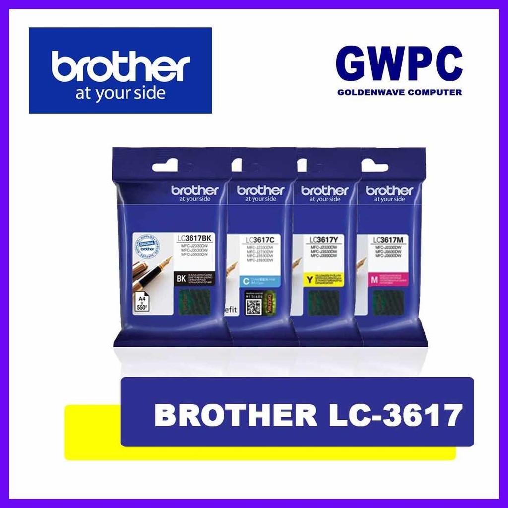 Brother|O~LC-3617!yh;Genuine`k&Ink`E&Cartridge`PP&LC3617`BH&Black`Ng ...