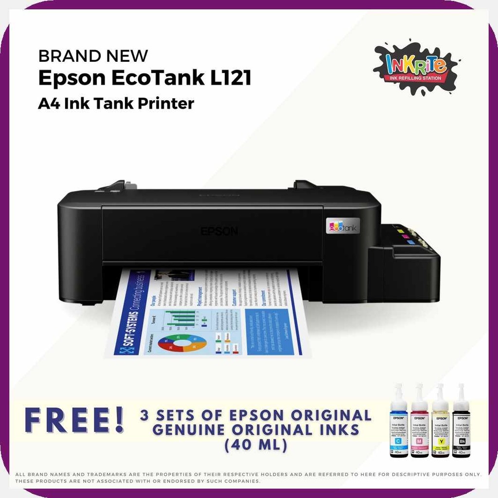 Brand`IRNew[g^Epson~o?EcoTank*J?L121*Y?A4*yu?Ink)Tc>Tank)Lo>Printer ...
