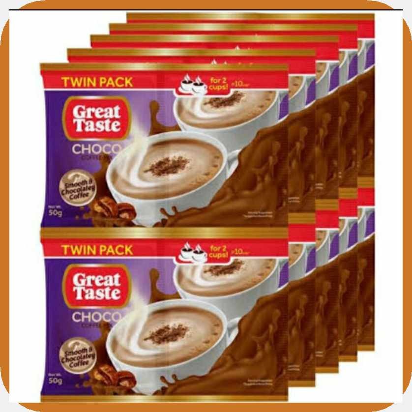 Great/eX%Taste}q]Choco/wc^Coffee/NN^Mix/w^Twin/c^Pack/L^(/c^10s x 50g ...