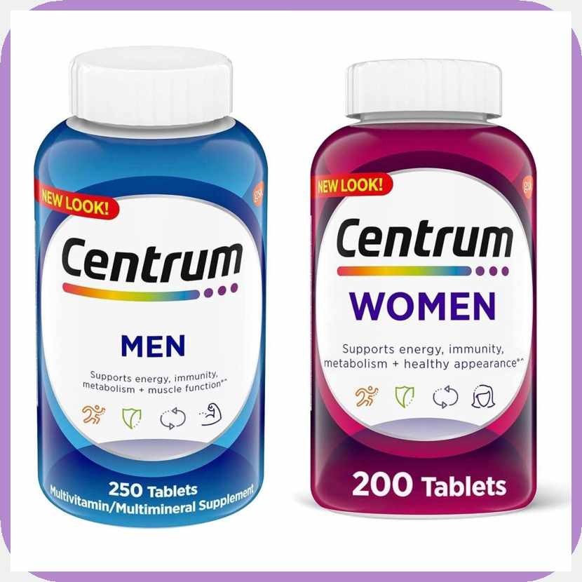 Centrum+O+Multivitamin)Sp;for+Zs@D@Men+bA@&+BU@Women+zA@200+GF@/ 250 ...