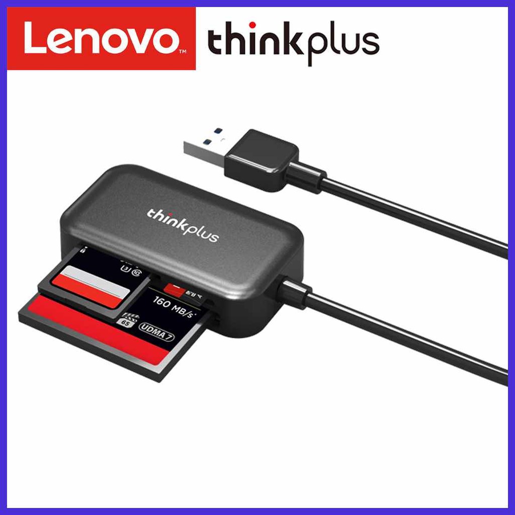 Lenovo>bd}Thinkplus[M#USB~OZ?Card*ta?Reader*AE?USB*Zo?3.0*RY?3*Lx?in 1 SD/TF/CF Card Super Speed ...