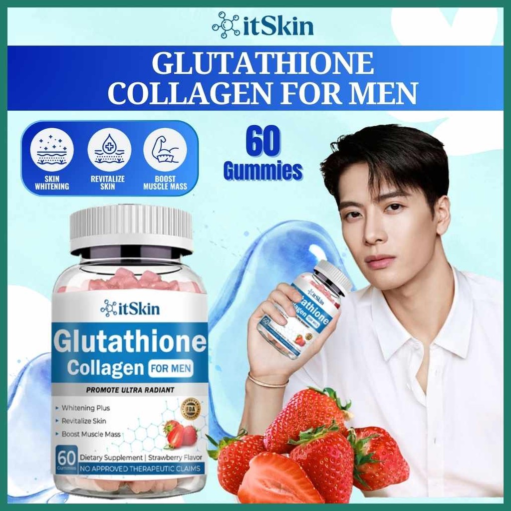 Itskin`KV.Glutathione-rL:Collagen?m*Glow Hx+l+c+v+J+Gummies for Men ...