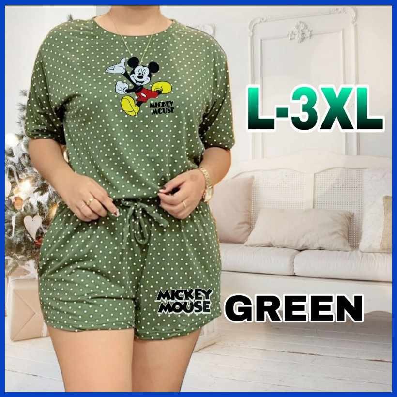 PLUS{KJ%SIZE`D#TERNO)Bl}POLKA>Hg}SHORT>xs}FIT>m}L-3XL=U|HIGH=C|QUALITY COTTON SPANDEX | Shopee ...