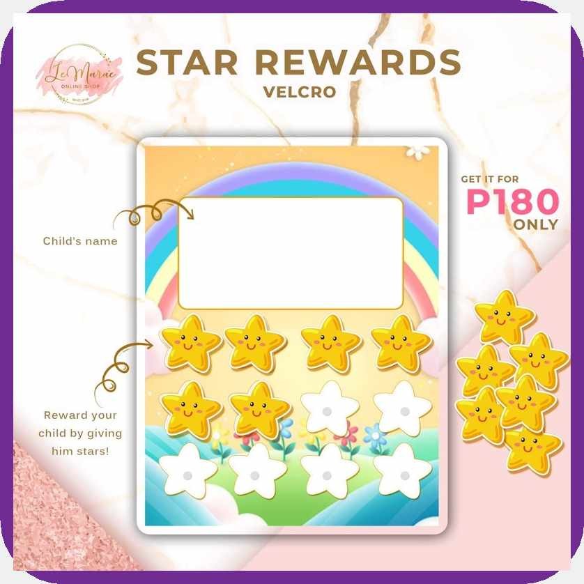 STARS]AV`REWARDS]gK`FOR[A,ONLINE!y,TEACHERS!Y,Reward!j,Chart!V,Velcro ...