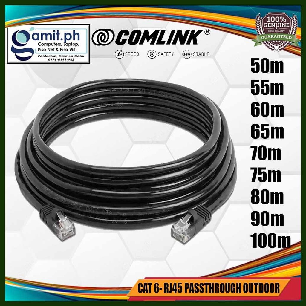 Comlink(h%50M^Kc{55M!Z[60M,h[65M,y[70M,y[75M,b[80M-U90M 100M Cat6 RJ45 ...