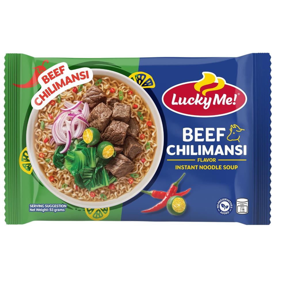 Lucky Me! Mami Instant Noodle Soup Beef Chilimansi 53G - Instant ...