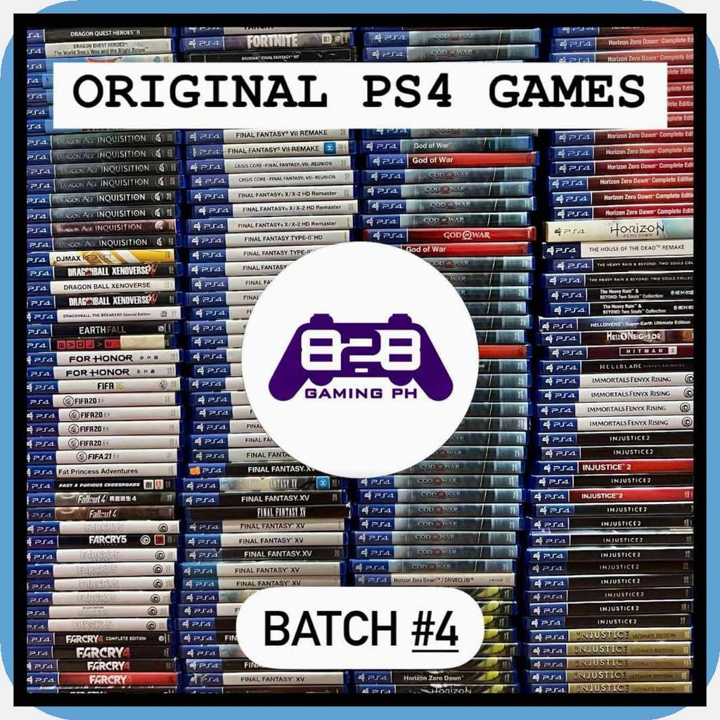 ORIGINAL%KQ-PS4#id>GAMES~B*BATCH~f*#4~K*(500+~gh*choices) | Shopee ...