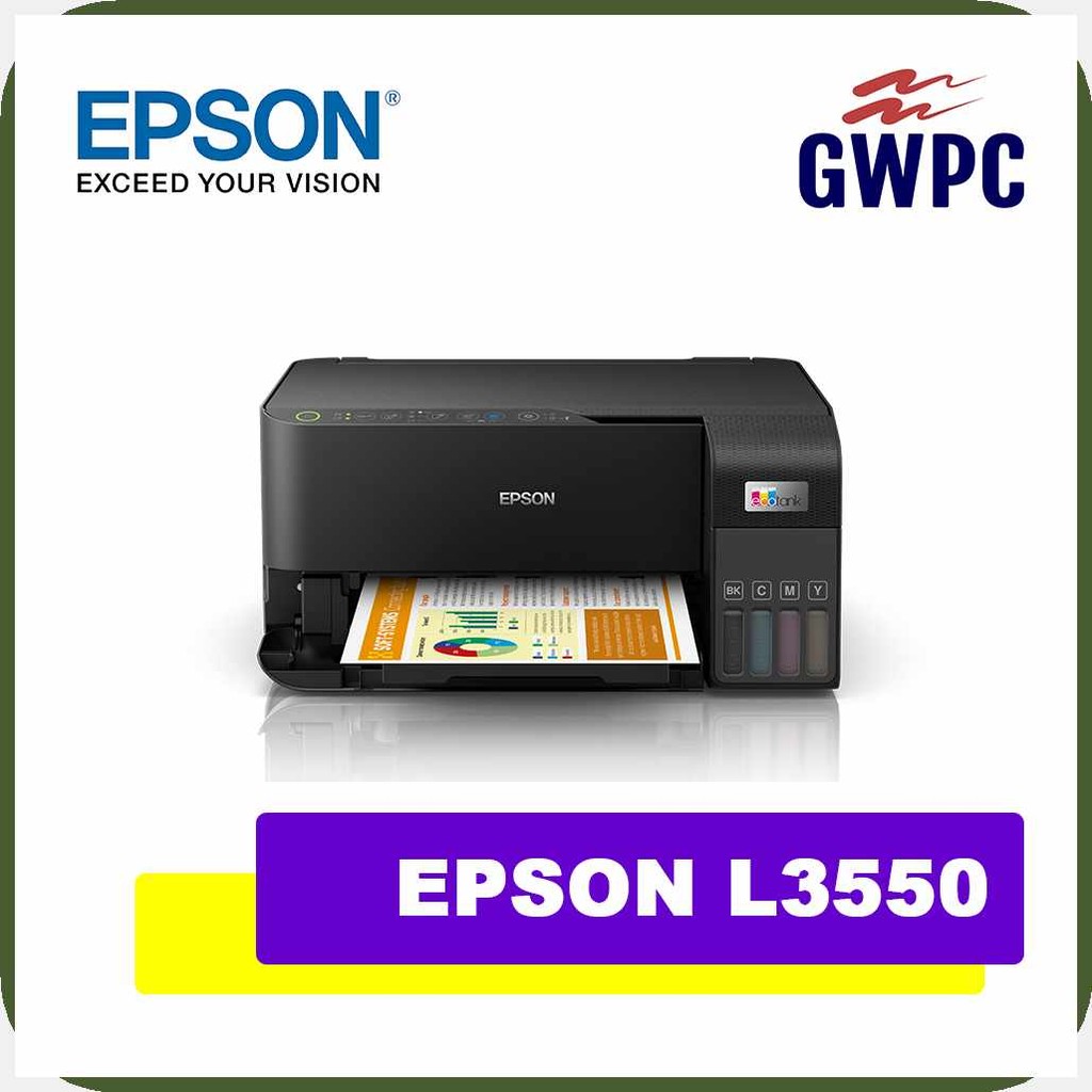 Epson{ut_EcoTank&MP.L3550=BP(Ink|Al(Tank|cK)Printer | Shopee Philippines