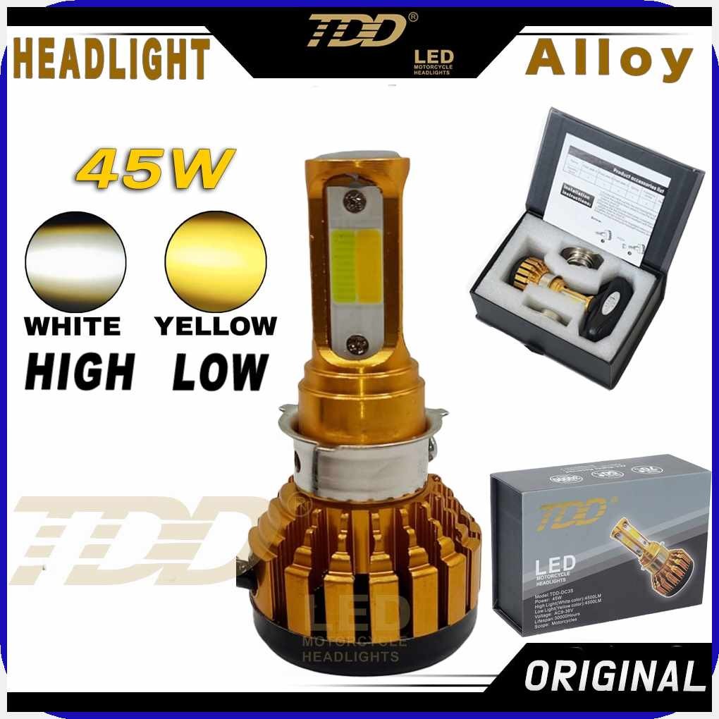 TDD@ig{Original;C>45W]Hx.LED$HN/Motorcycle$aR/Headlight$Im/White/Yellow ...