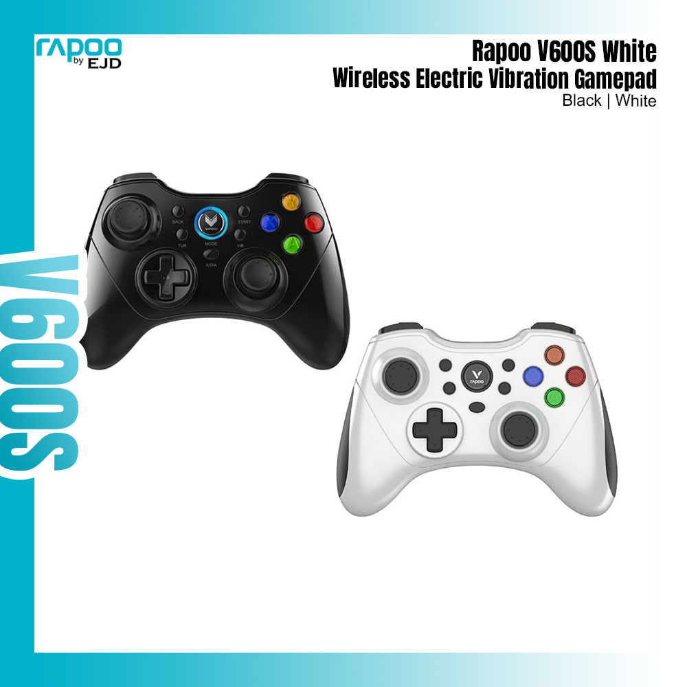 Rapoo V600S White Wireless Electric Vibration Gamepad | Rapoo by EJD ...