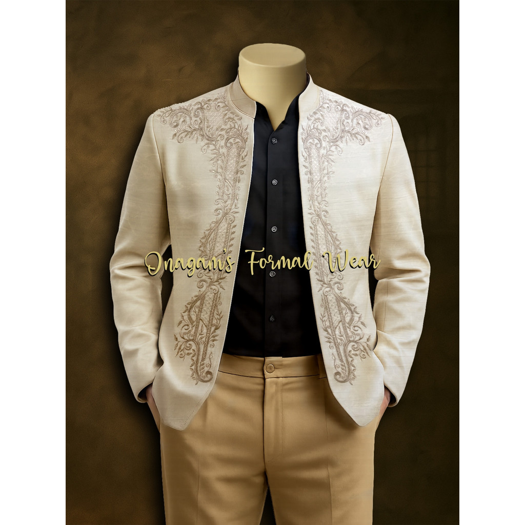 Modern BLAZER COAT Barong Tagalog for Men Traditional Filipino Formal ...