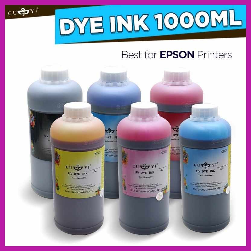 1000ML`C{CUYI`s`Dye`A&Ink`L&for_Da%Printers(C/M/Y/K/LC/LM) | Shopee ...