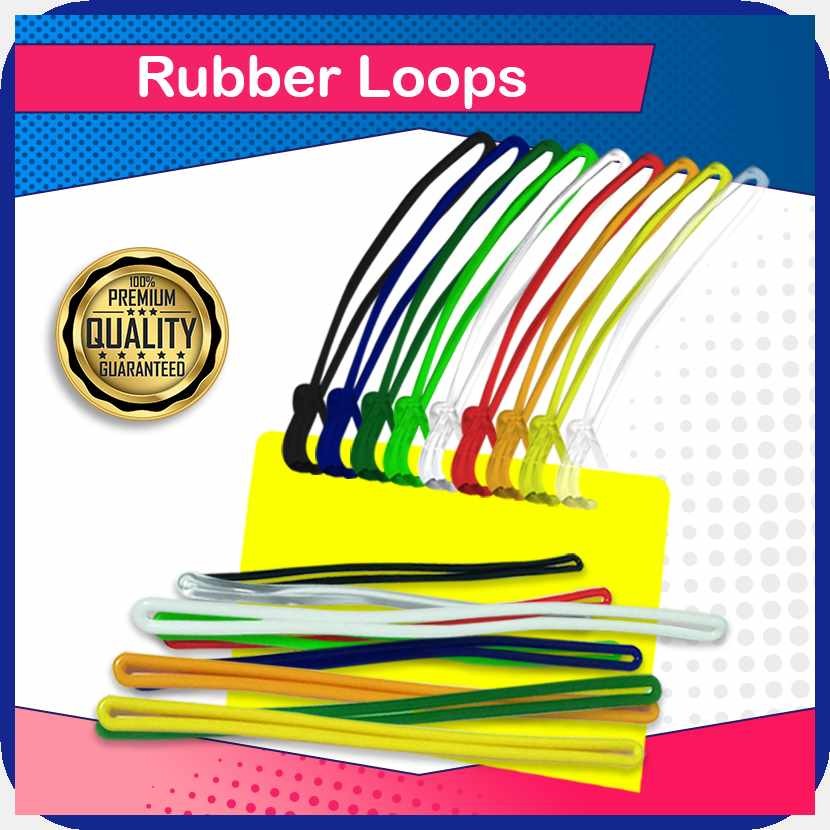Rubber#P$Loops=sq-forf-BagJ-TagC-Makingh-6inchesl-(100pcs) | Shopee ...