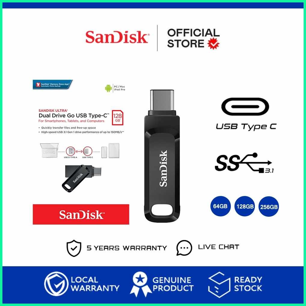 SanDisk:hC`Ultra=Fx~Dual`nO;Drive&Go&USB&Type-C&64GB/128GB/256GB&OTG ...