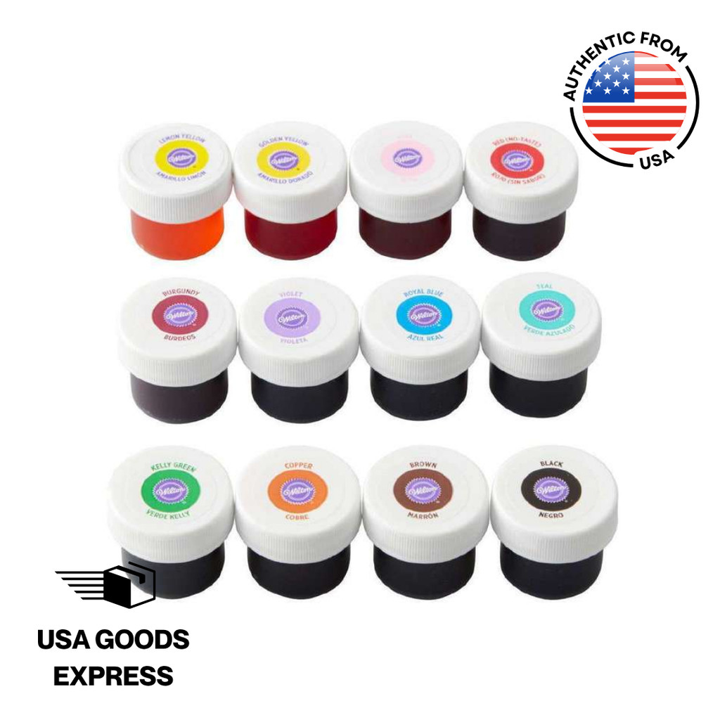 Wilton Icing Colors Gel-Based Food Color (12 Count) | Shopee Philippines