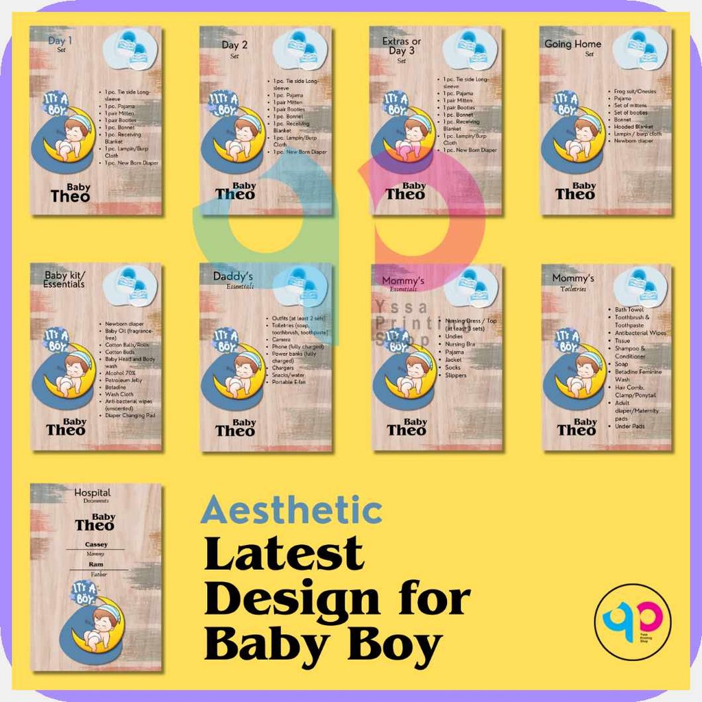 CHECKLIST/O~/[Gv$BABY~i?&*u?MOMMY*T?HOSPITAL*m?BAG*T?STICKER*w?LABELS ...