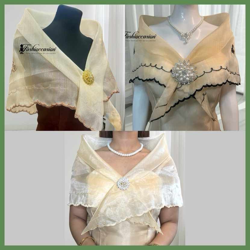 Filipiniana'K~Alampay'A)Classic$hX^with/ER^Brooch/vR^Pin/Tk^Maria/ls ...