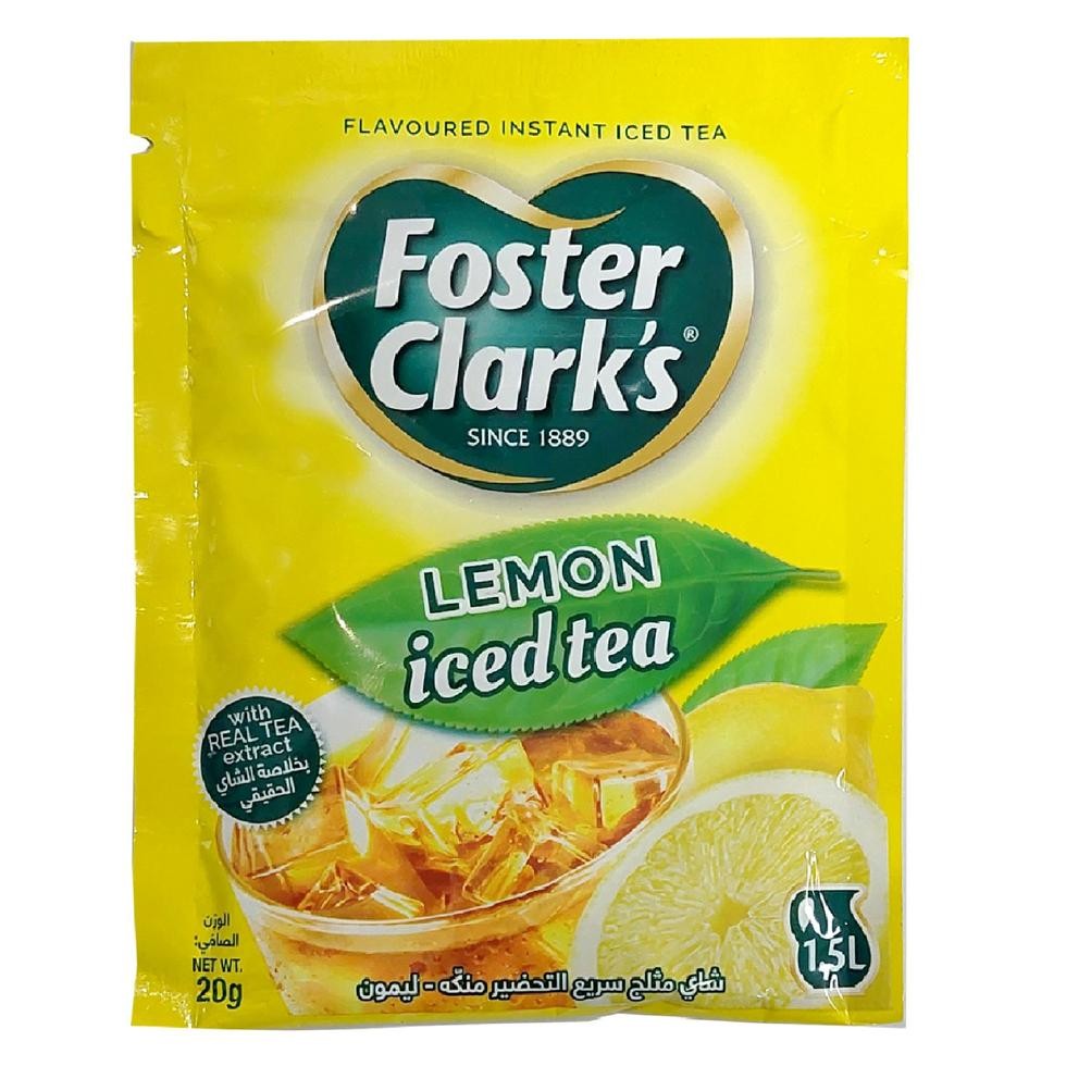Foster Clark's Flavoured Powder Drink Lemon Iced Tea 20g | Shopee ...