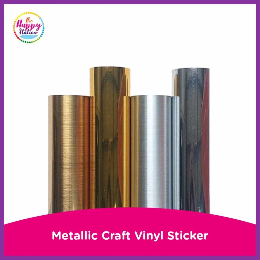 THE*wJ#HAPPY|D@STATION`N;|&Metallic&Craft&Vinyl&Sticker,&adhesive vinyl ...