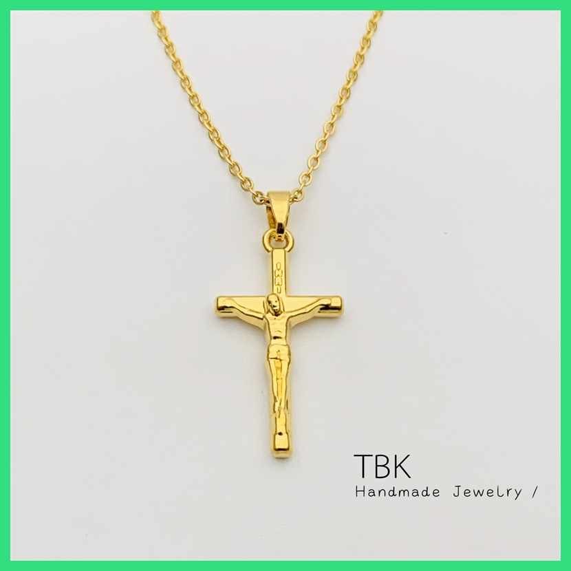 TBK=DS(18K&do.Golden|Bw=Stainless(Pk=Steel(hb=Cross(pw=necklace)RQ>for ...