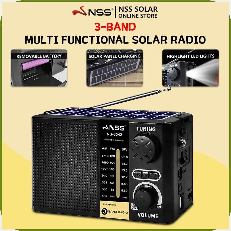 NSS`A;Solar&Radio&FM/AM/SW&3&band&with&built-in&wireless speaker, USB ...