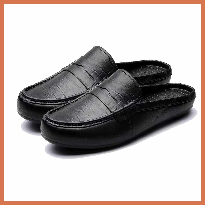 Men's~hg}Rubber{A$Half?m*Loafer~j*Half~q*shoes~R*Driving~T+Shoes ...