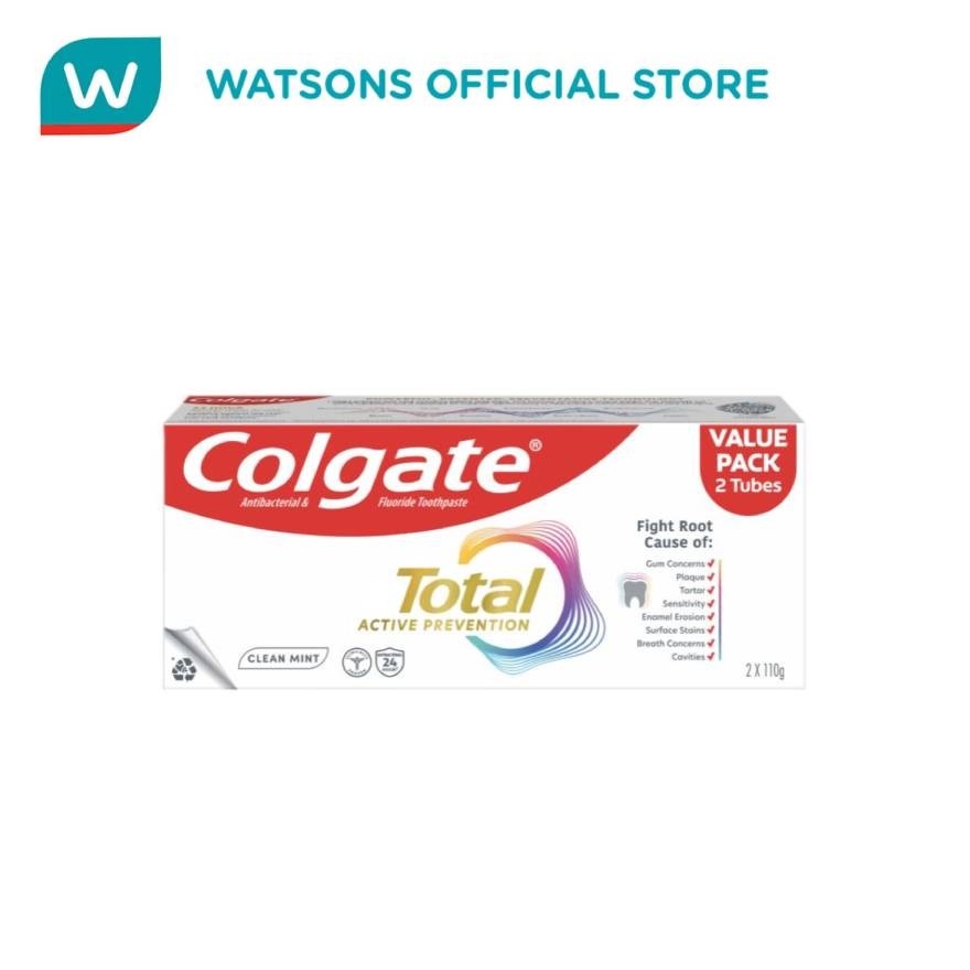 COLGATE Total Clean Mint Toothpaste 110g Twin Pack | Shopee Philippines