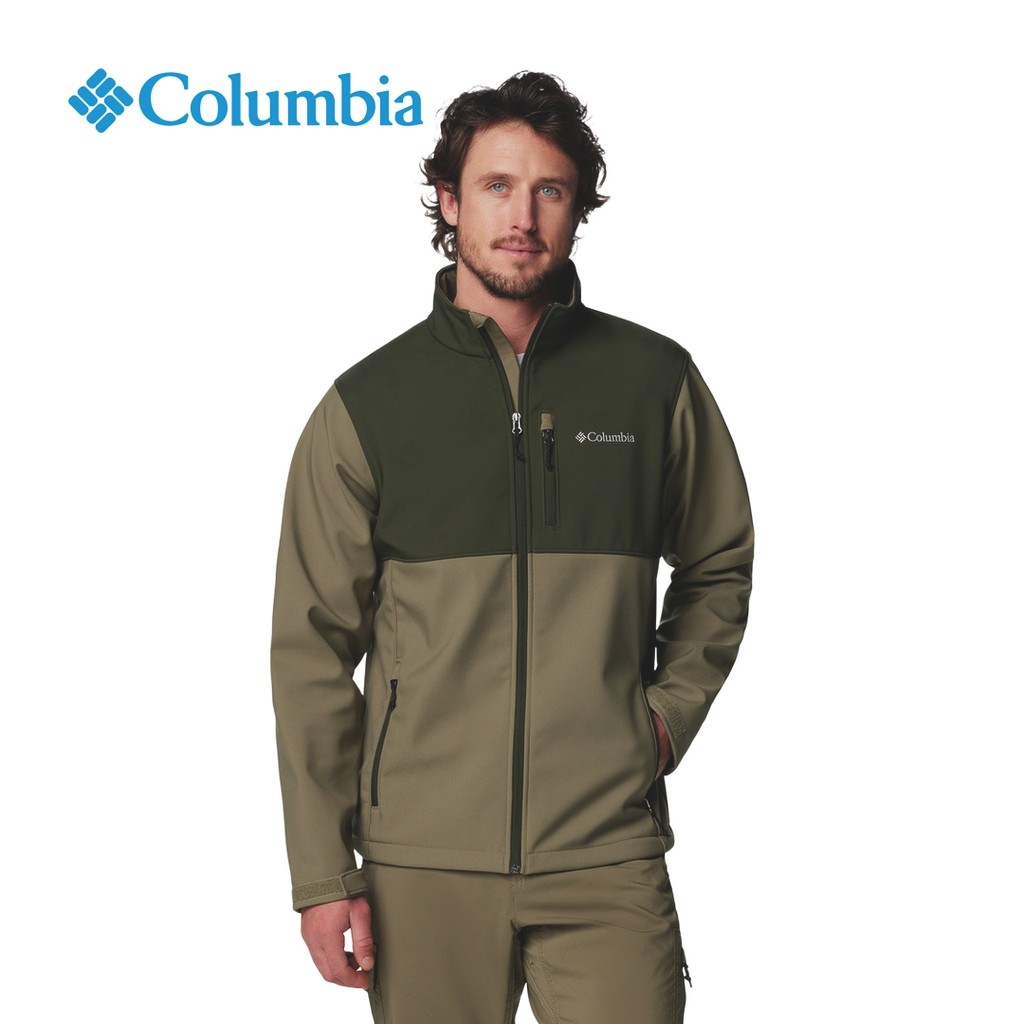 Columbia Sportswear Ascender Soft Shell Jacket Stone Green/Grn Mens ...
