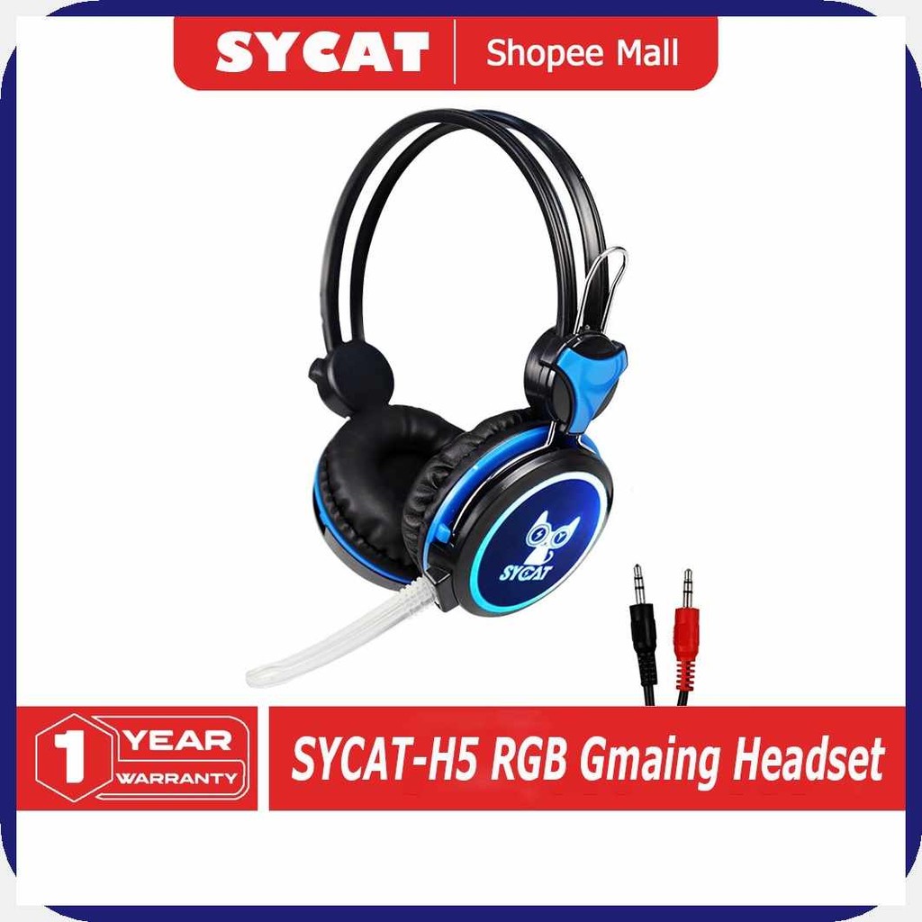 SYCAT#sN Headset)c>RGB)e>headset)z>with)dA>mic)Lw>Over ear Heavy Duty ...
