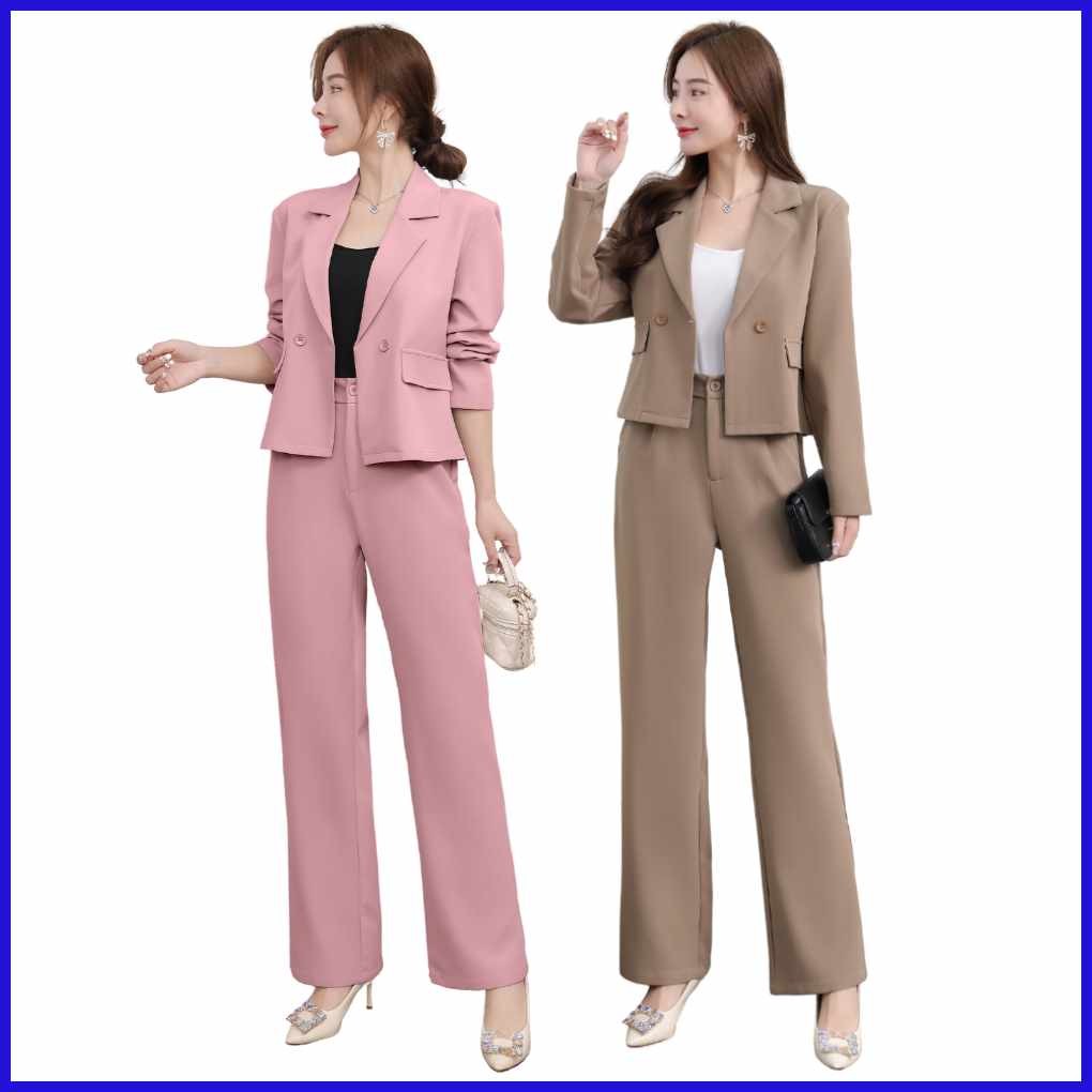 Terno)M|Set!I^Croptop~M?Blazer*K?and*R?Flare*zc?Trouser)pZ>Pants)Hh>S-M ...