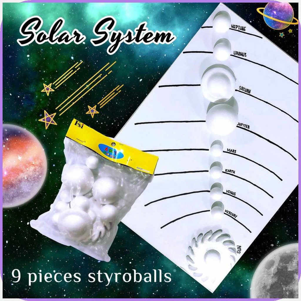 FSI/r%Styro{y)Balls$cT^THE/DE^SOLAR/vH^SYSTEM/Of^PLANETS/mV^ART/MO^AND CRAFT | Shopee Philippines