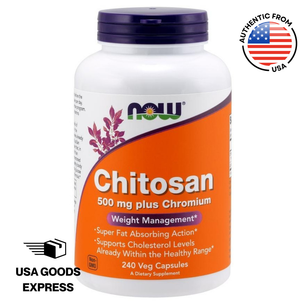 NOW Foods, Chitosan 500 mg plus Chromium, Weight Management (240 Veg ...