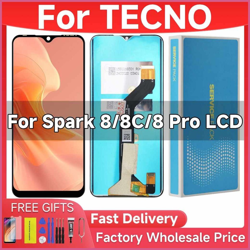 Original#qMLCD'r}For$sD^Tecno/tR^Spark/vw^8/KD^8C/oC^8T/NR^8P 8 Pro KG6 ...