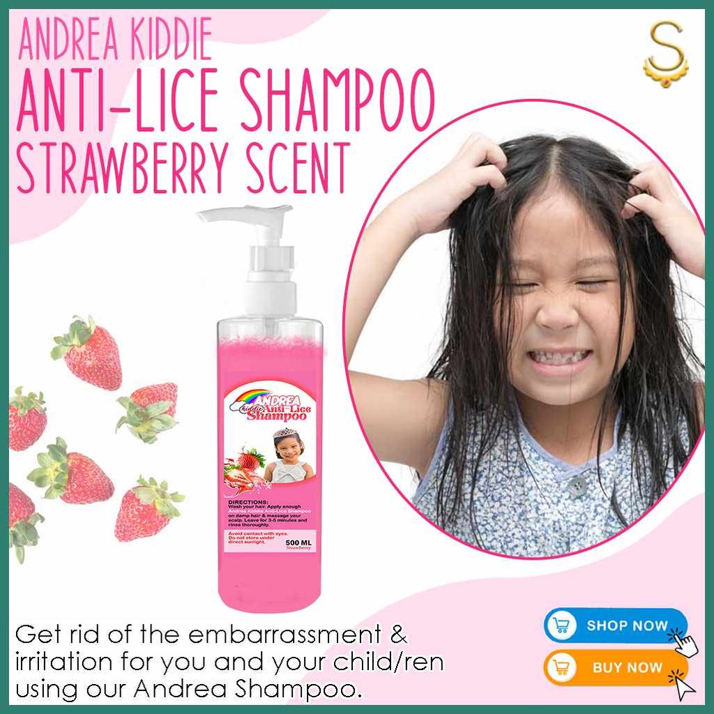 Andrea&Ri(Anti-Lice'wV*Kiddie:fF%Shampoo_CO%Strawberry_KW%500ml_Ne&(`hU ...