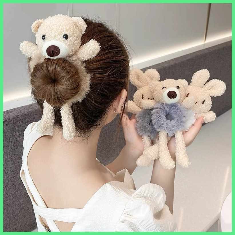WomenoF%Girls+zt@mS@Fluffy+YP@Faux+k?Fur*h?Ball*A?Scrunchies*F?Cute ...