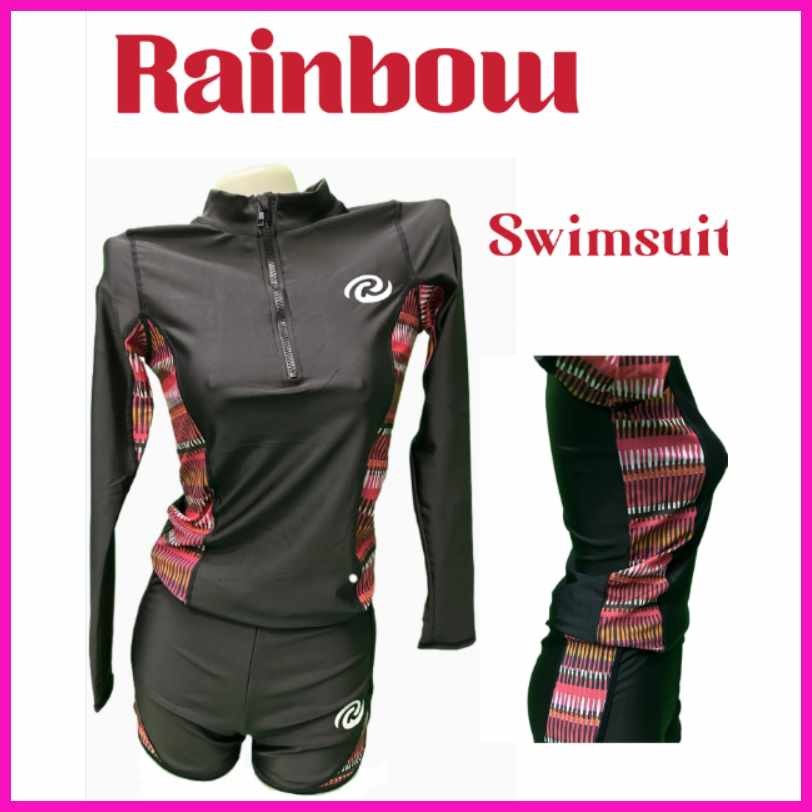 RAINBOW>tV}big xl}piece>Xk}set>QX}>gd}long>Kq}sleeves swimwear swim ...