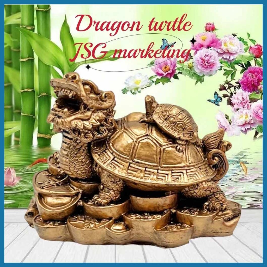 Feng!oW(Shui:ej:Dragon:sX_Turtle:lR_Statue:uh_Resin:Lg_Home:Dx ...