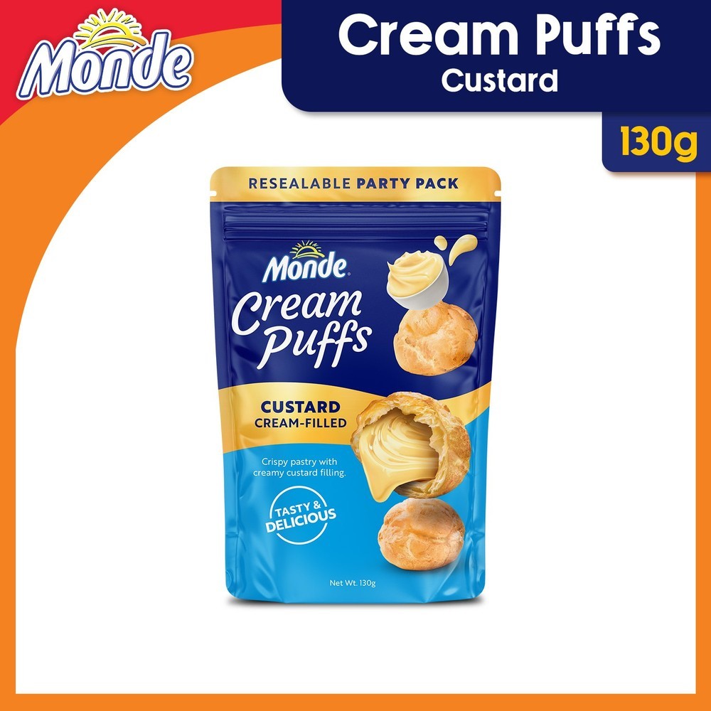 Monde Special Cream Puffs Custard 130g | Shopee Philippines