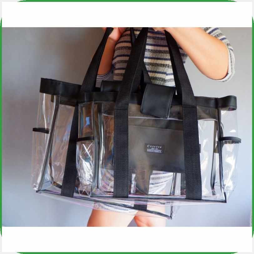 Transparent|EJ+Tote(aa+Bag%l_made:k`with;D`(PVC);a`thick;w`plastic;r ...