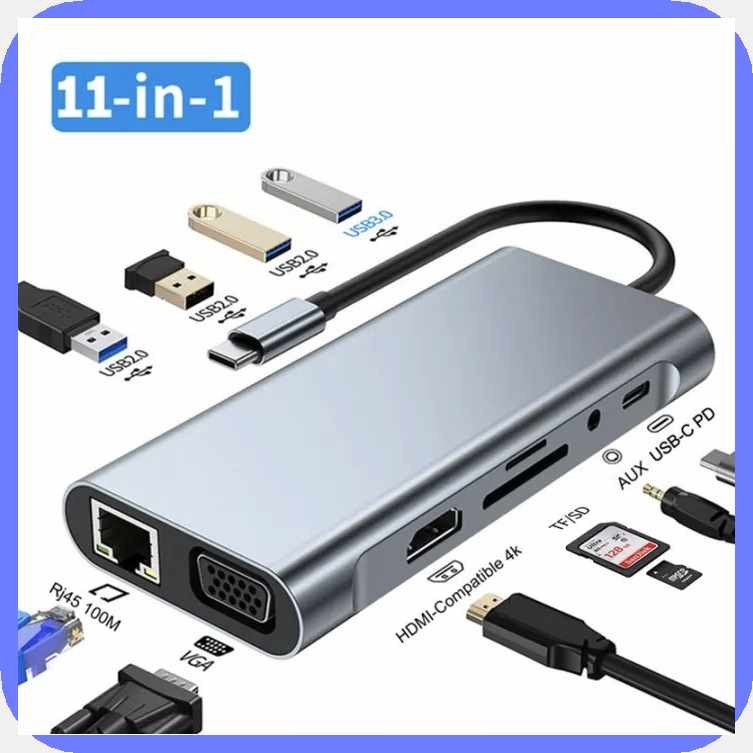 11&R.in&H]1)v}USB>k}C>F}HUB>O}Type>n}C>AO}to 4K HDTV VGA RJ45 Lan ...