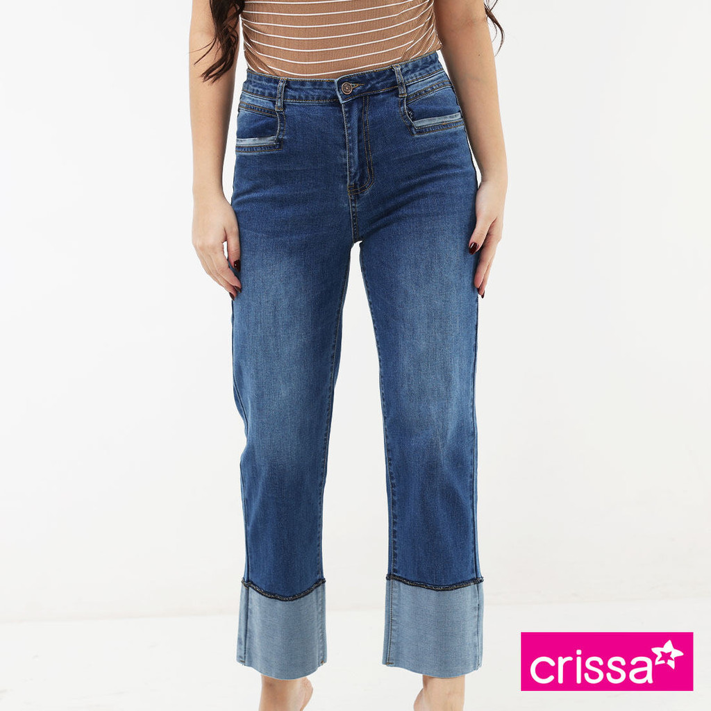 Crissa Denim Straight Cut Ladies CLB10-0101 | Shopee Philippines