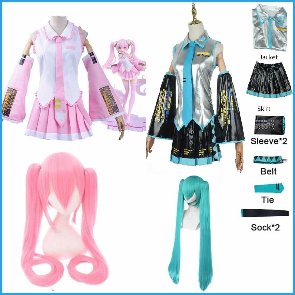 Anime}OX!Vocaloid}SK!Miku`D;Cosplay&Costume&Wig&Dress&Beginner&Future ...