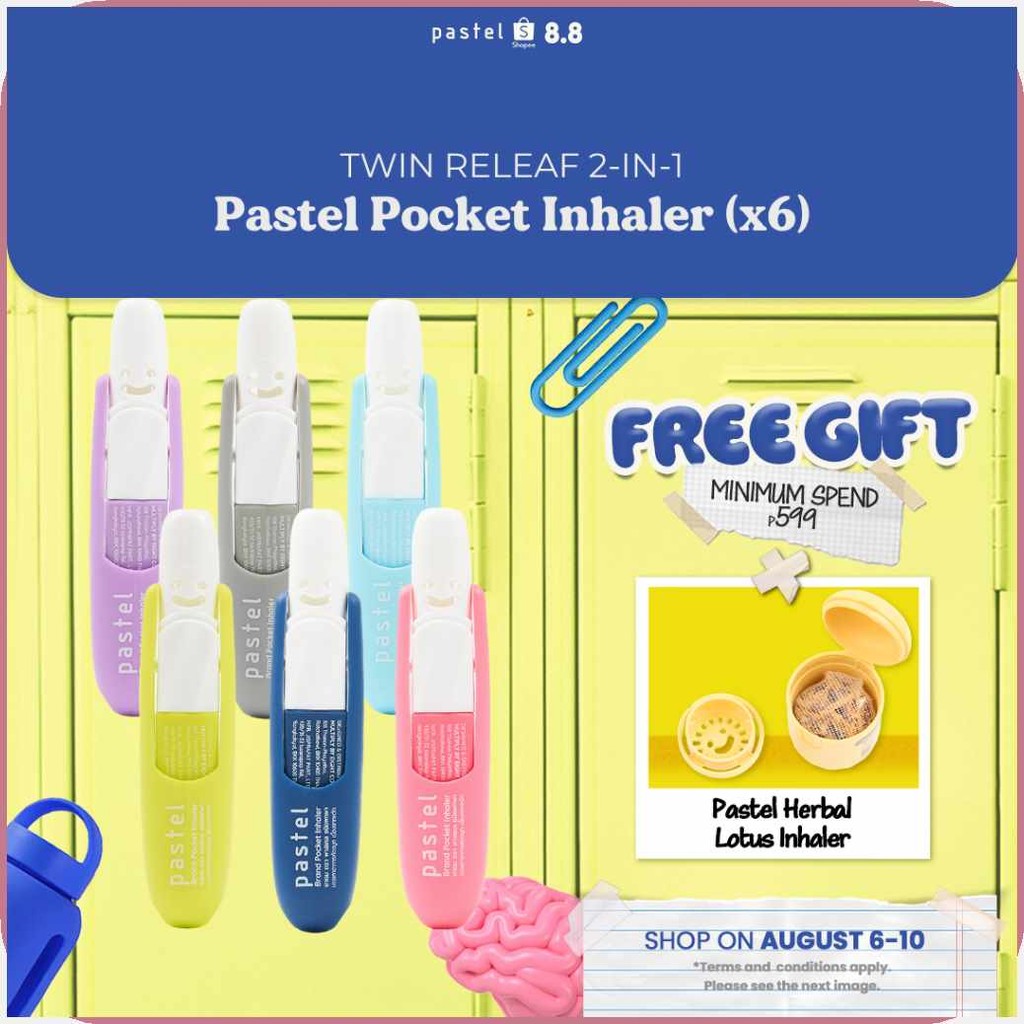 PASTEL/T@PocketBi%Inhaler~Xk?(x6)*KK?(1.5ml*cd?each)*s?[Menthol,*Z ...