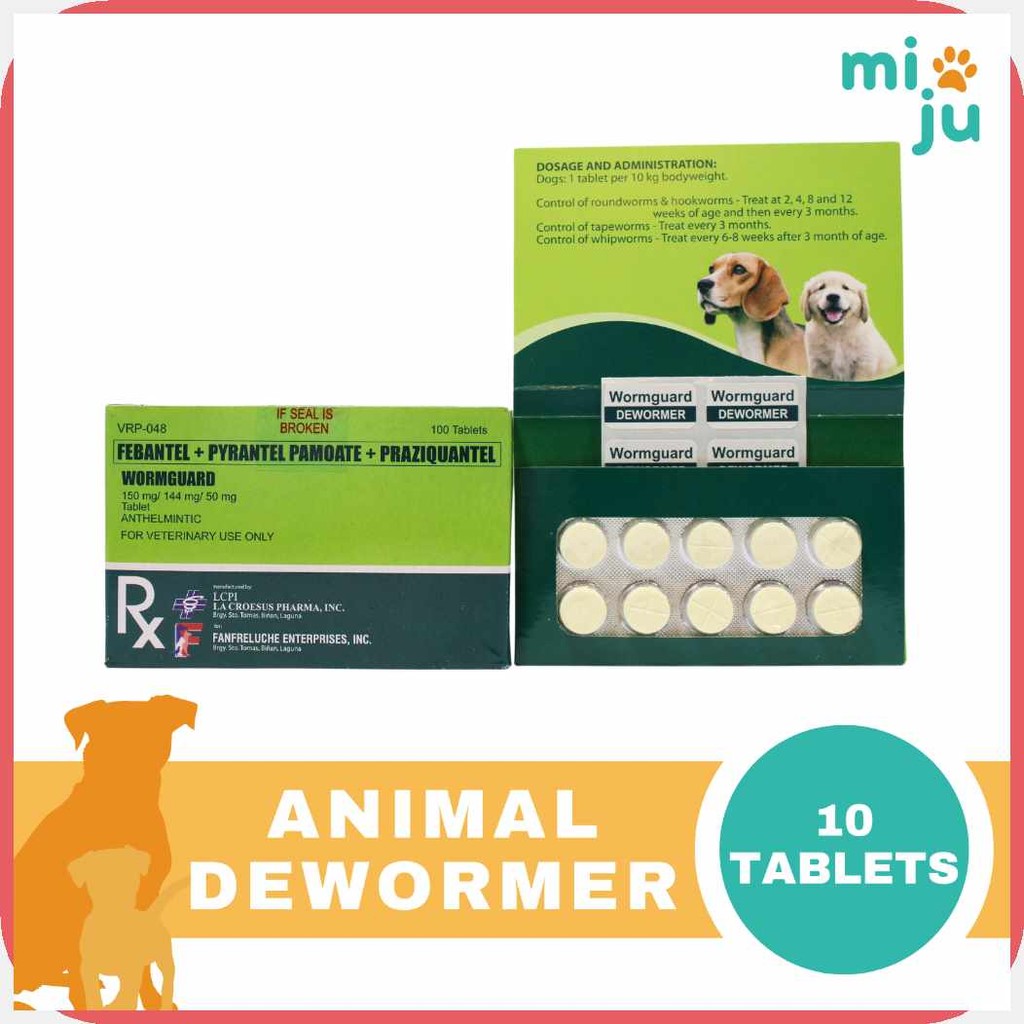 Wormguard@cH!-)x)Dog)H>Dewormer)s>(10)i?Tablets) | Shopee Philippines