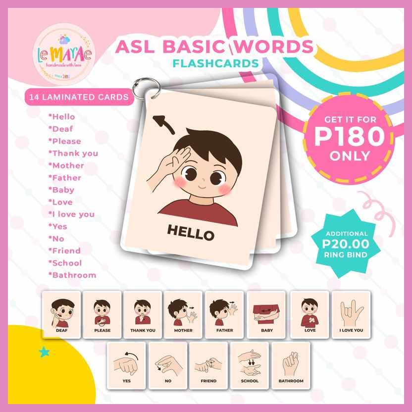BASIC_Rv+SIGN#PM;LANGUAGES+I@W@K@y@g@R WORDS ASL Laminated Educational ...