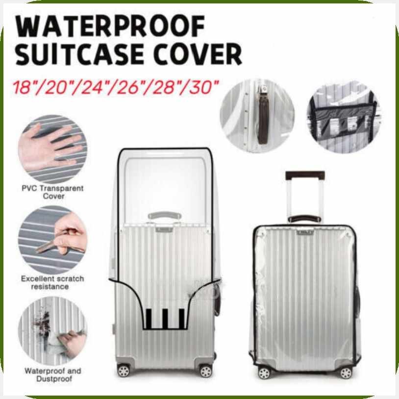 【COD】Transparent{Q}PVC^b:Luggage%f:Cover%P:DustProof%ii:Waterproof%pV ...