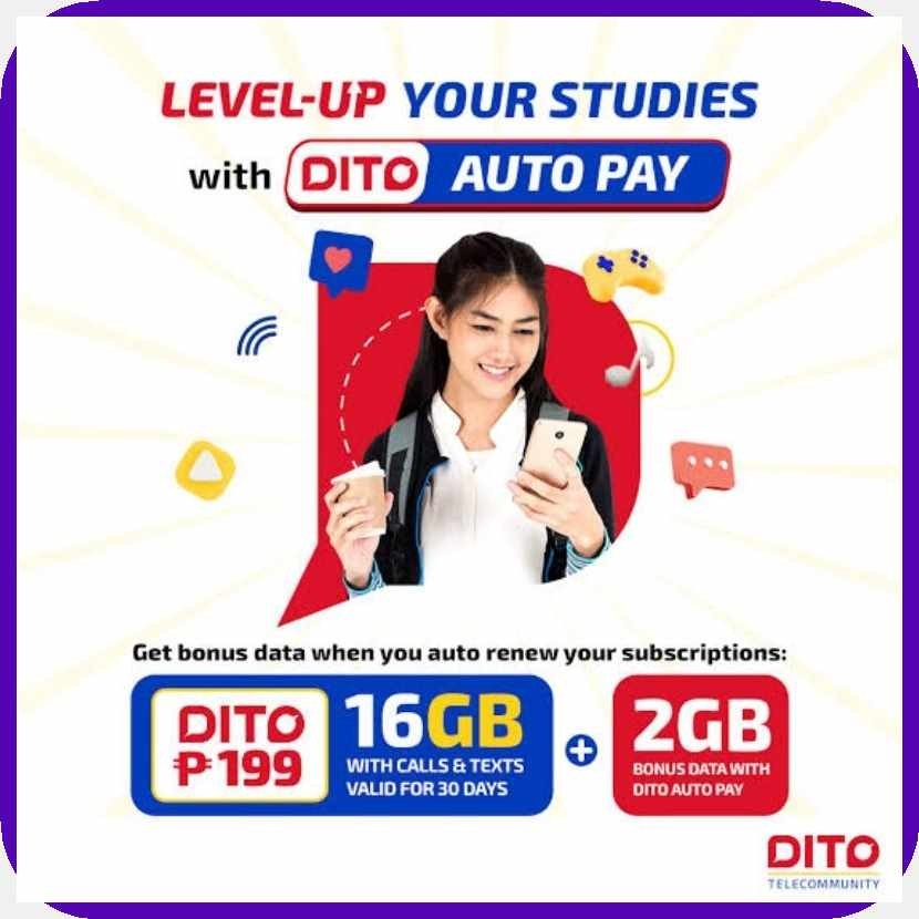 DITO.GT]Level-Up:d|SIM]tc.Pack#gZ.199#We.with#qg/16GB$yi/DATA | Shopee ...