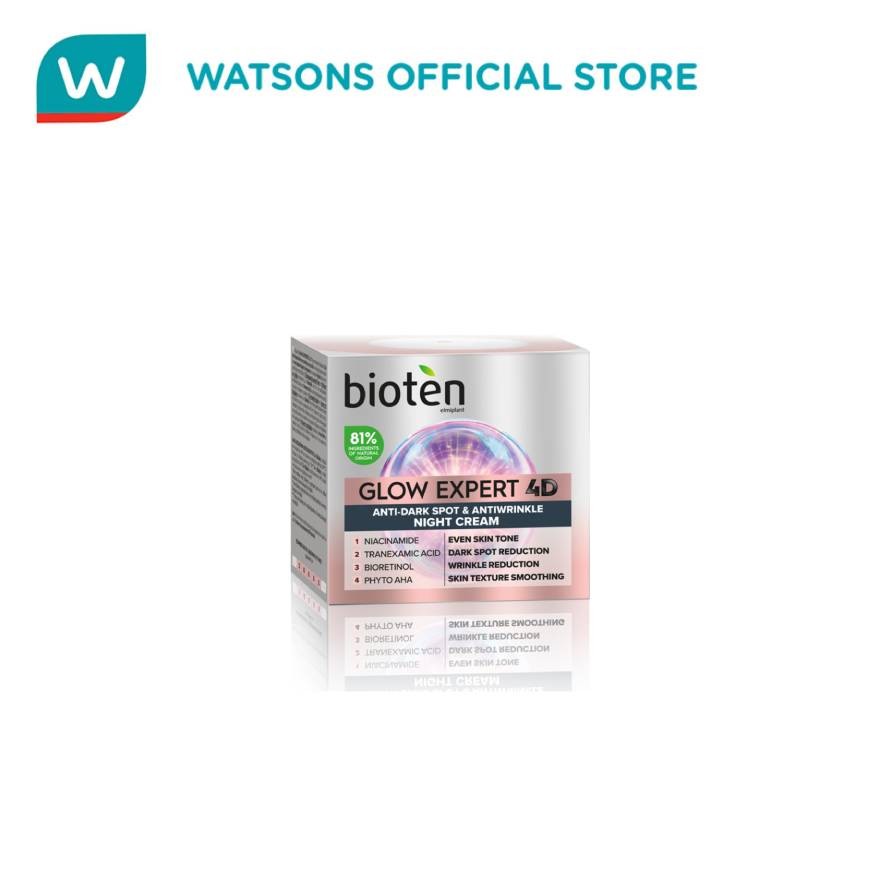 BIOTEN Night Cream Glow Expert 4D 50Ml | Shopee Philippines