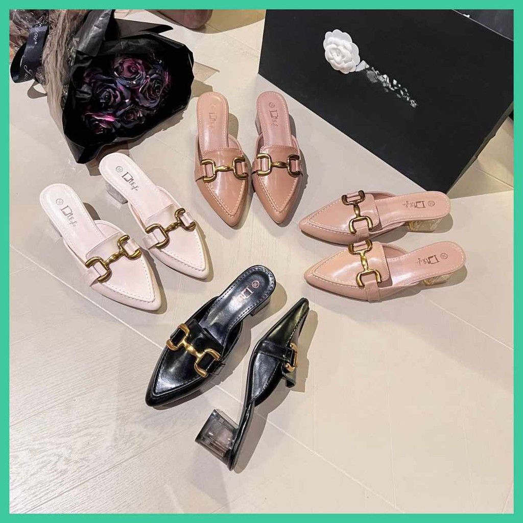 MKC'P]9935-1DI_mules+tx[gN@close,Cj[shoes,mU[with,n[heels | Shopee ...